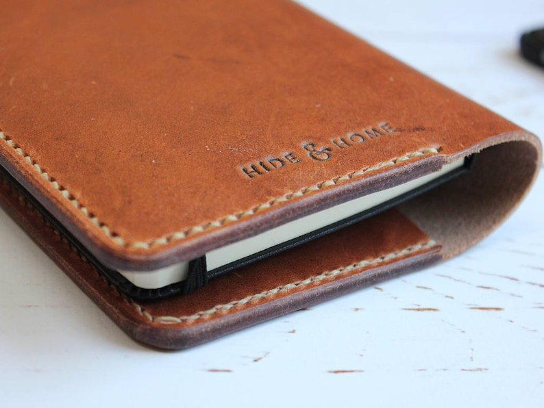 Leather Pocket Notebook Cover Handmade Notebook Cover A6 - Etsy