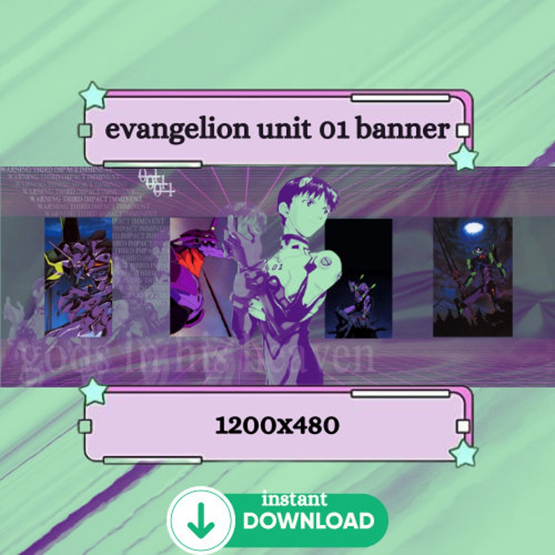 Evangelion Theme Twitch Banner / Evangelion Unit 01 / Evangelion Cover ...