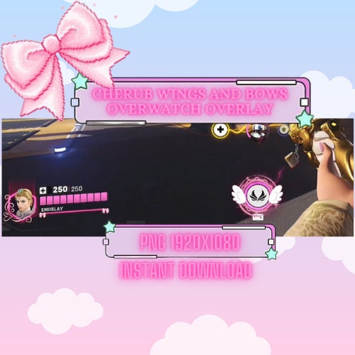 Portrait and Ult Overlay for Overwatch / Cherub Wings and Bows - Etsy