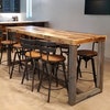 Conference Table in Natural Finish Hundreds of Dimensions Dining Height ...