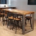 Counter Height Table in Natural Finish | Hundreds of Dimensions | Wheel ...