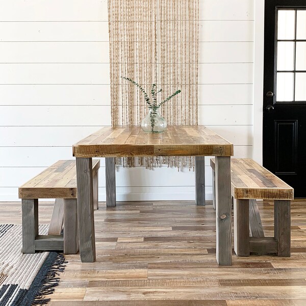 Rustic Farm Table - Etsy