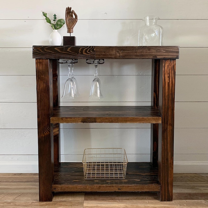 Rustic Bar Cart - Etsy