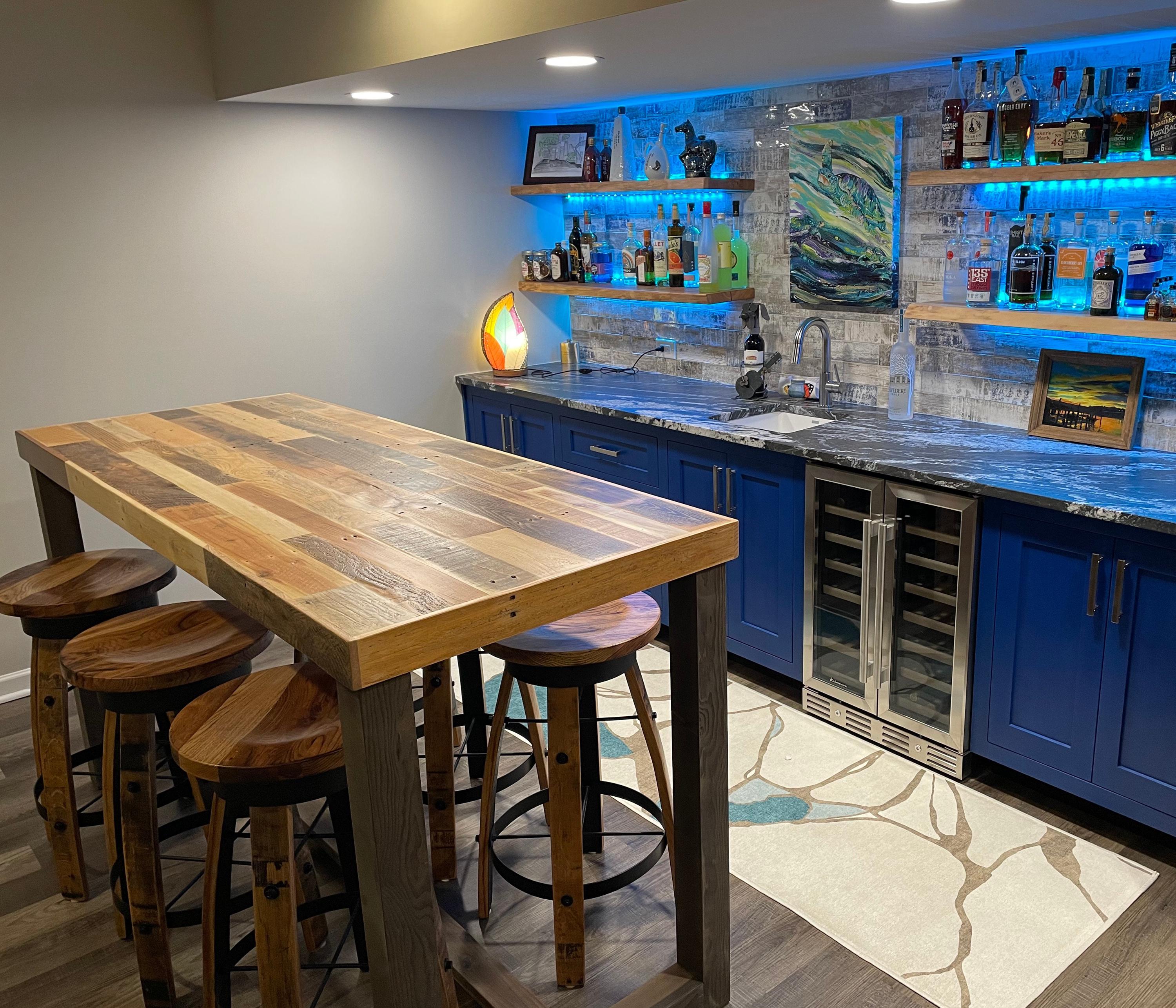 Inside bar table store
