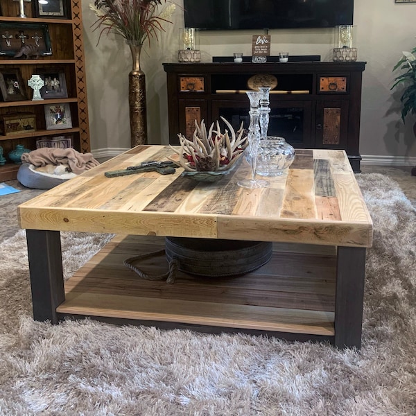 Rustic Coffee Table - Etsy