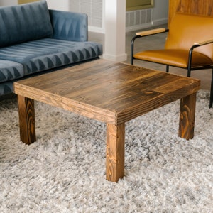 Square Coffee Table in Natural, Provincial or Espresso Finish Color ...
