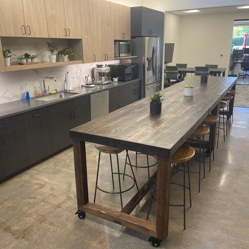 Counter Height Kitchen Island in Espresso Finish | Hundreds of ...