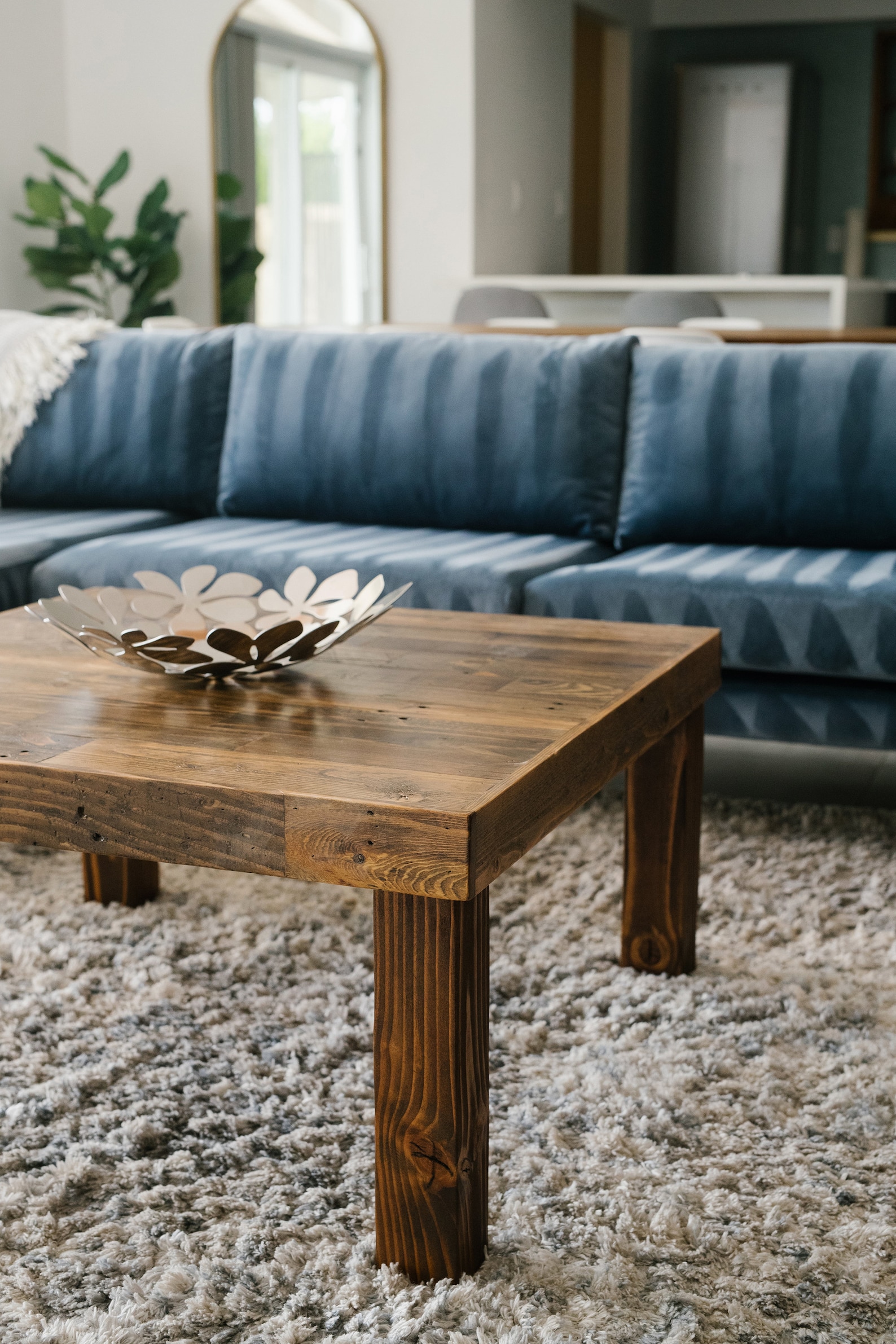 Square Coffee Table in Natural, Provincial or Espresso Finish Color ...