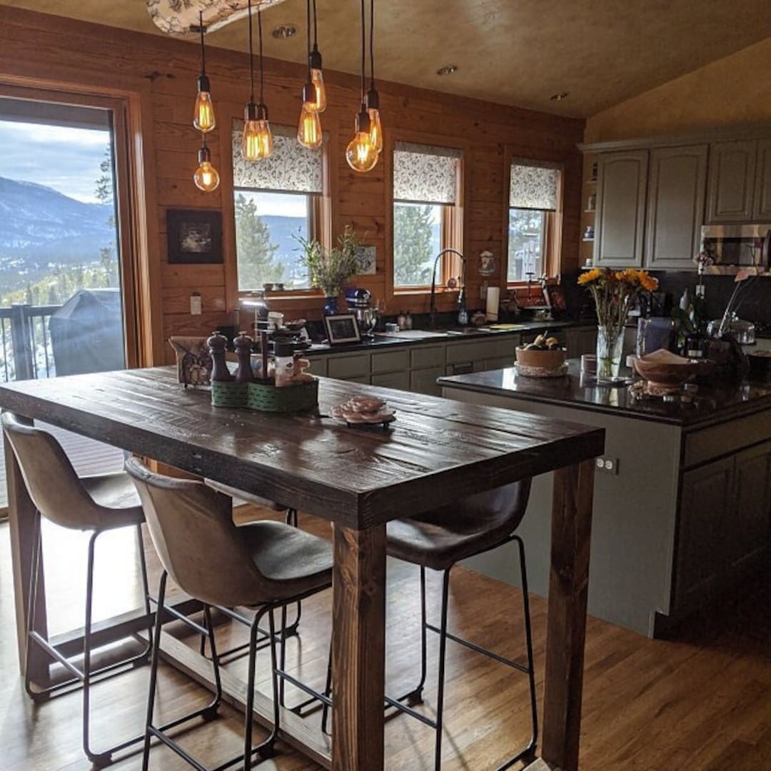 Bar Height Table in Espresso Finish | Hundreds of Dimensions | Dining ...