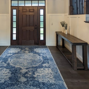 Reclaimed Wood Console Table Accent Sofa Entryway Entry Bathroom Vanity ...