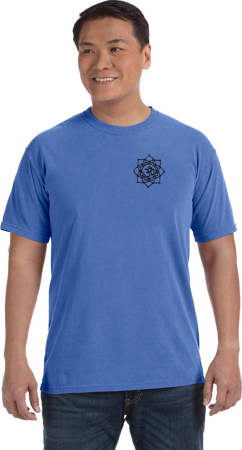 Black Lotus OM Patch Pocket Print Adult Yoga Heavyweight | Etsy