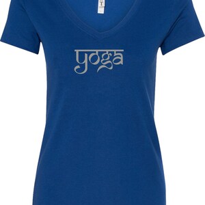 Sanskrit Yoga Text Ladies Yoga V-neck Tee Shirt = SANSKRIT-N1540 - Etsy