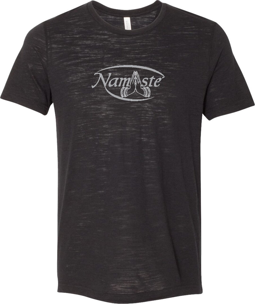 Namaste Big Print Burnout Yoga Tee Shirt NAMASTE-3650 - Etsy