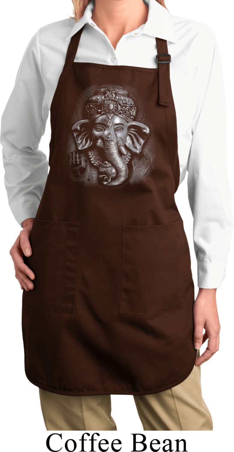 3D Ganesha Dark Full Length Apron With Pockets A500-3DDARK - Etsy