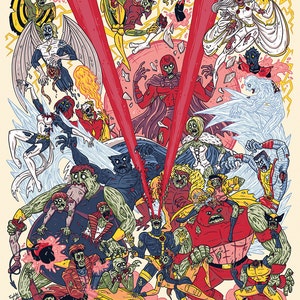 X-men Zombie Poster A3 Size - Etsy