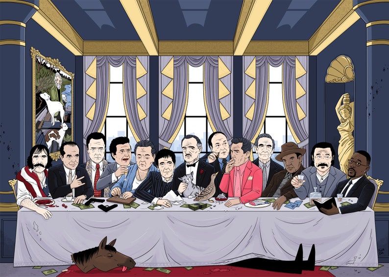The Last Mafia Supper A3 Poster - Etsy