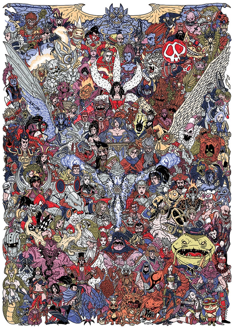 League of Legends Champions poster A3 Size | Etsy