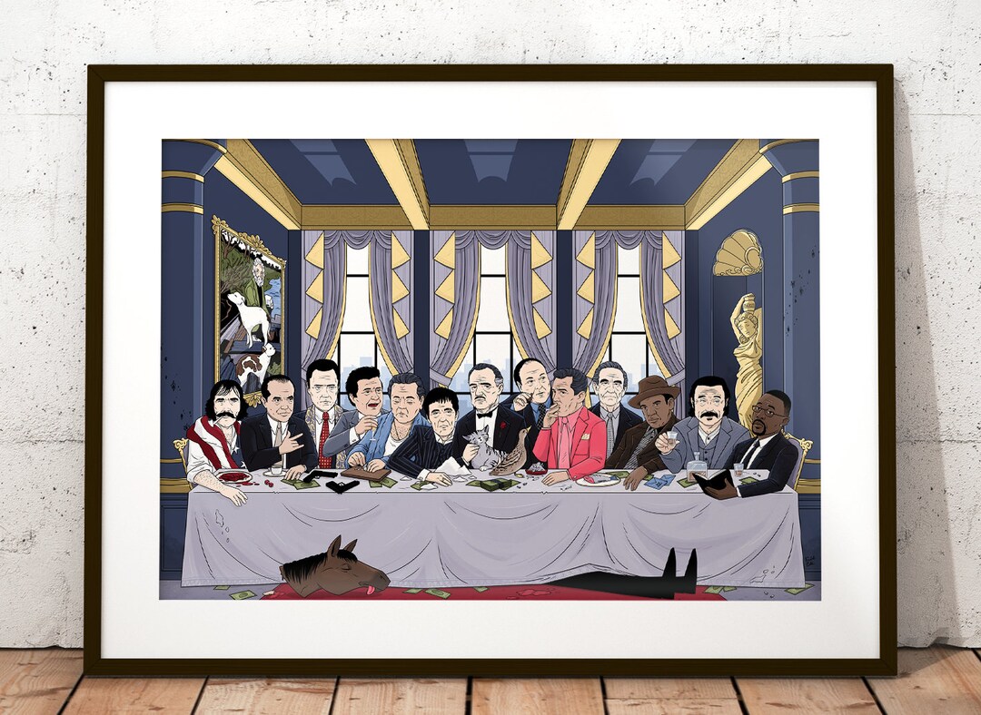 The Last Mafia Supper A3 Poster - Etsy