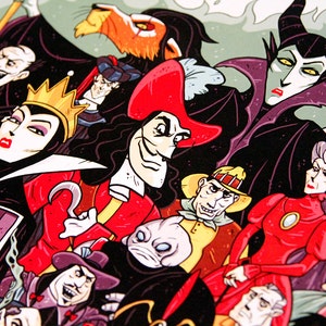 Disney Villain Poster A3 Size - Etsy