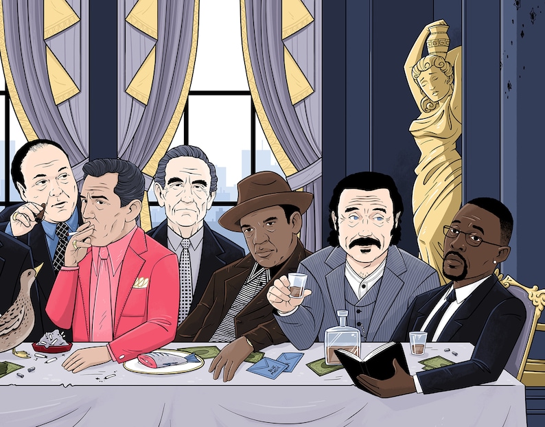 The Last Mafia Supper A3 Poster - Etsy