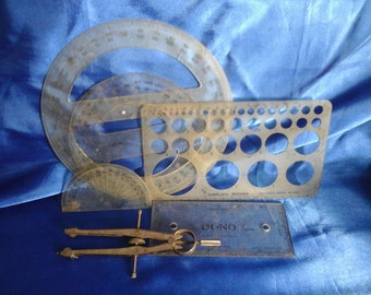 Vintage protractor | Etsy