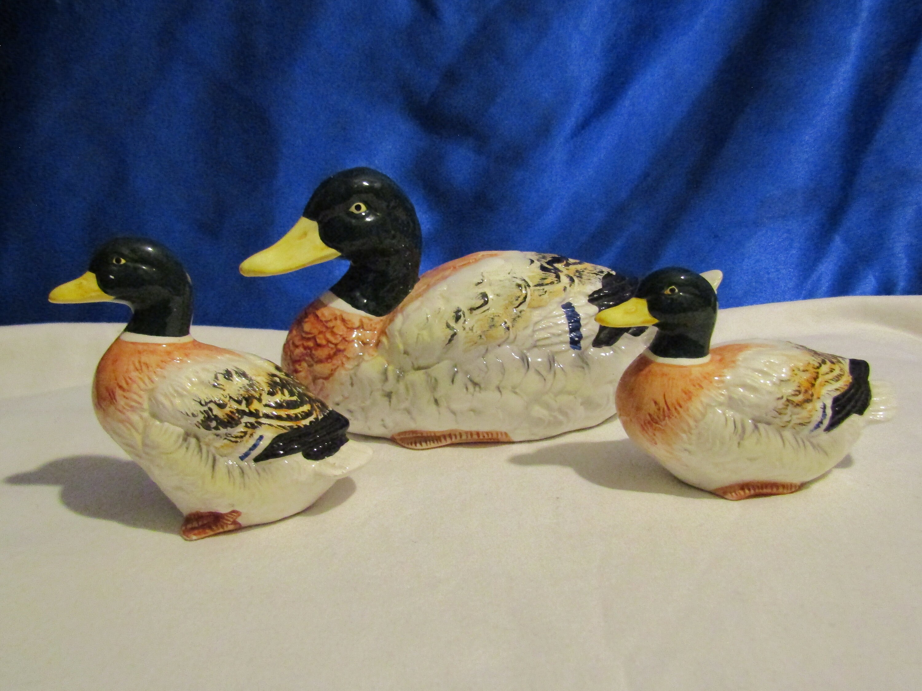 3 Vintage China Ducks 1 Large 2 Small | Etsy