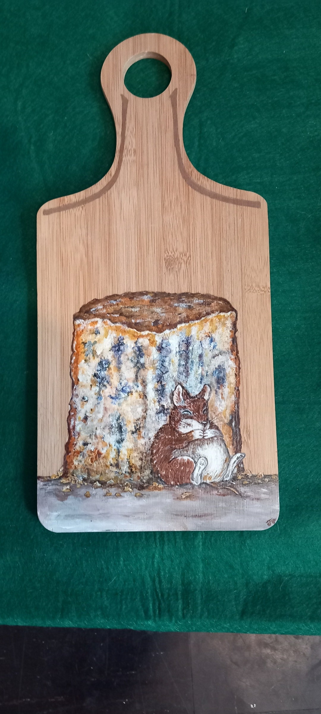 Hand-painted Mice Handing Cheese Board. - Etsy