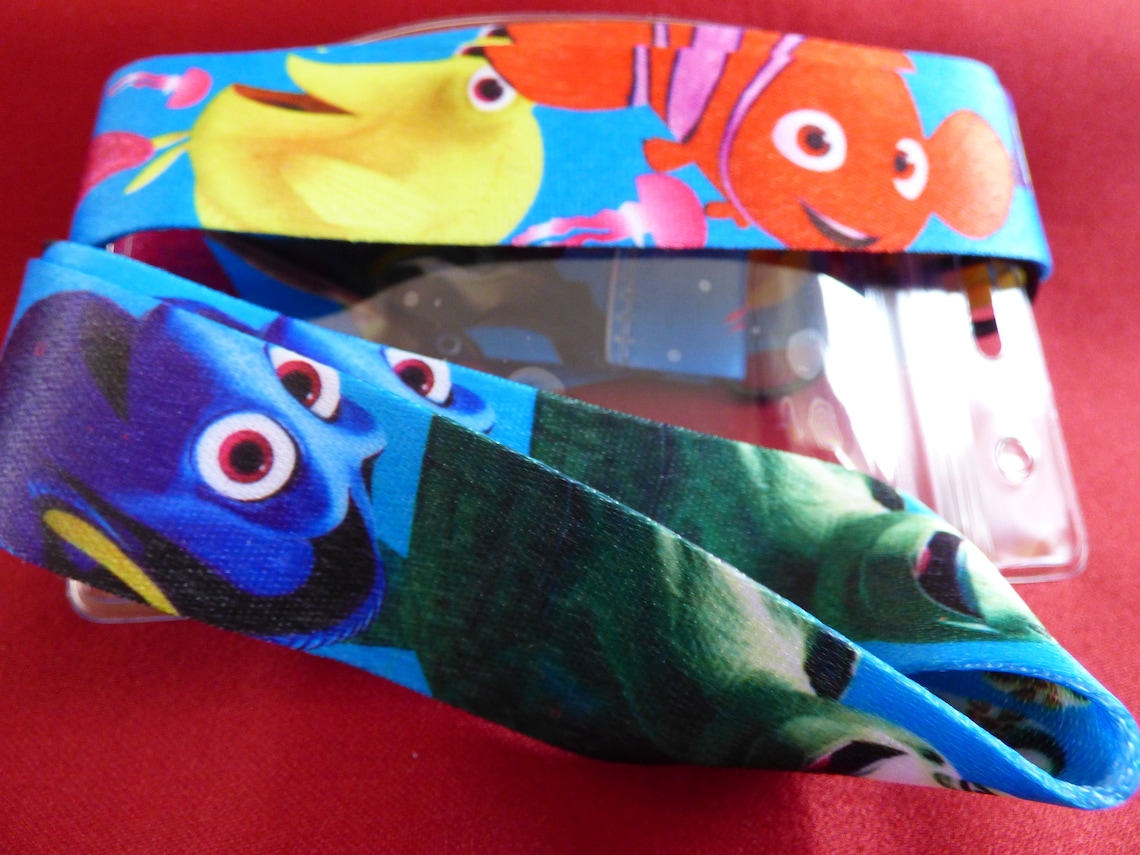 Nemo and Friends Dory Lanyard With ID Holder Bus - Etsy