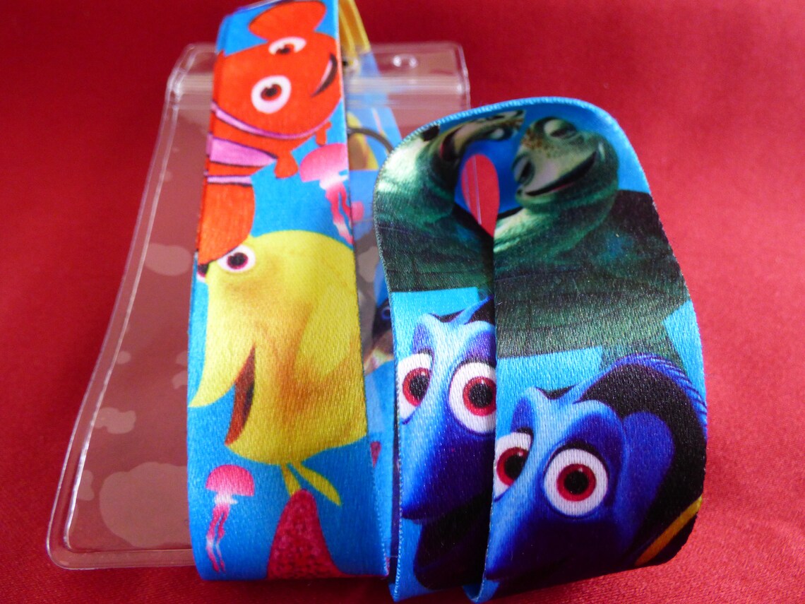 Nemo and Friends Dory Lanyard With ID Holder Bus - Etsy