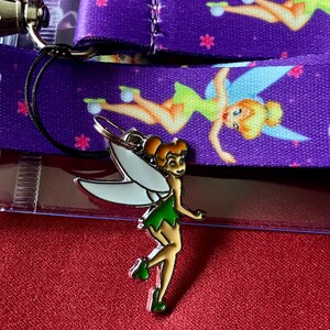 Disney Tinkerbell / Fairy / Fairies Lanyard, Tink Charm & ID Holder Bus ...
