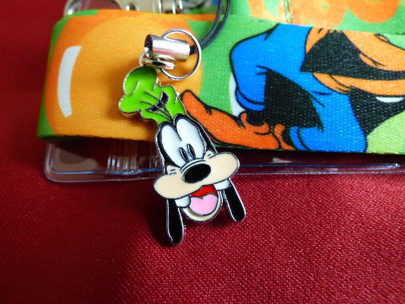 Disney Goofy Lanyard Charm & ID Holder Bus Pass/keys/neck - Etsy