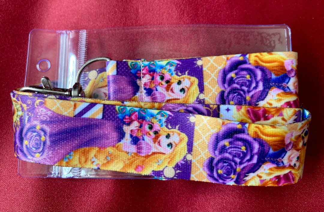 Disney Princess Rapunzel Lanyard & ID Holder Bus - Etsy