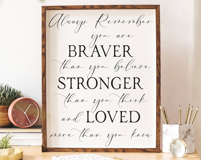 SVG & PNG always Remember, You Are Braver Than You Believe. Tanya ...