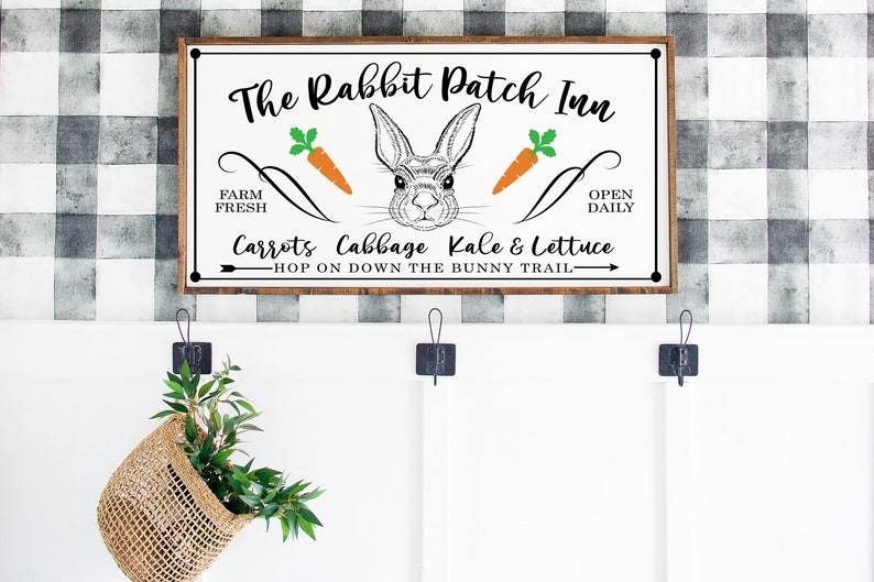SVG & PNG the Rabbit Patch Inn Easter or - Etsy