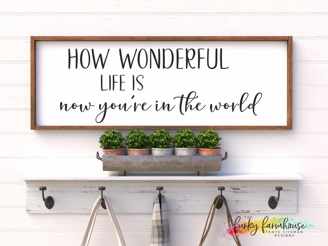 SVG, & PNG - "how Wonderful Life is Now You're in the World" (elton ...