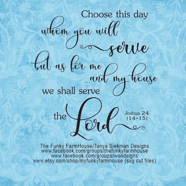 Whom You Will Serve - Etsy