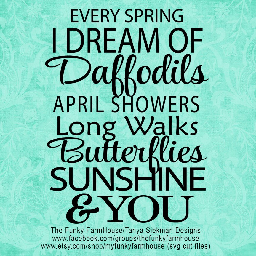 SVG & PNG Every Spring I dream of Daffodils | Etsy