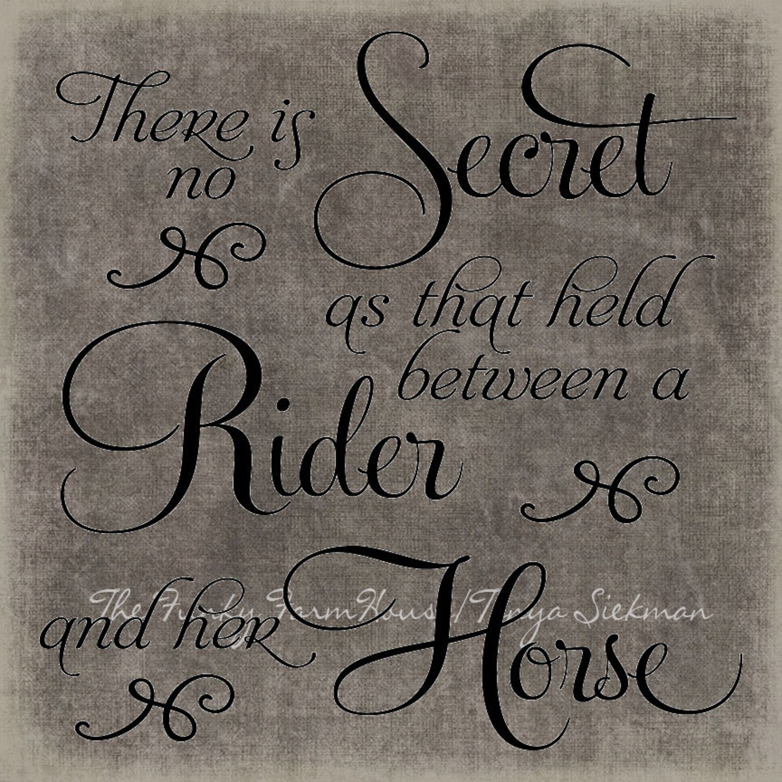 SVG, DXF & PNG - There is No Secret as That Held Between a Rider and ...