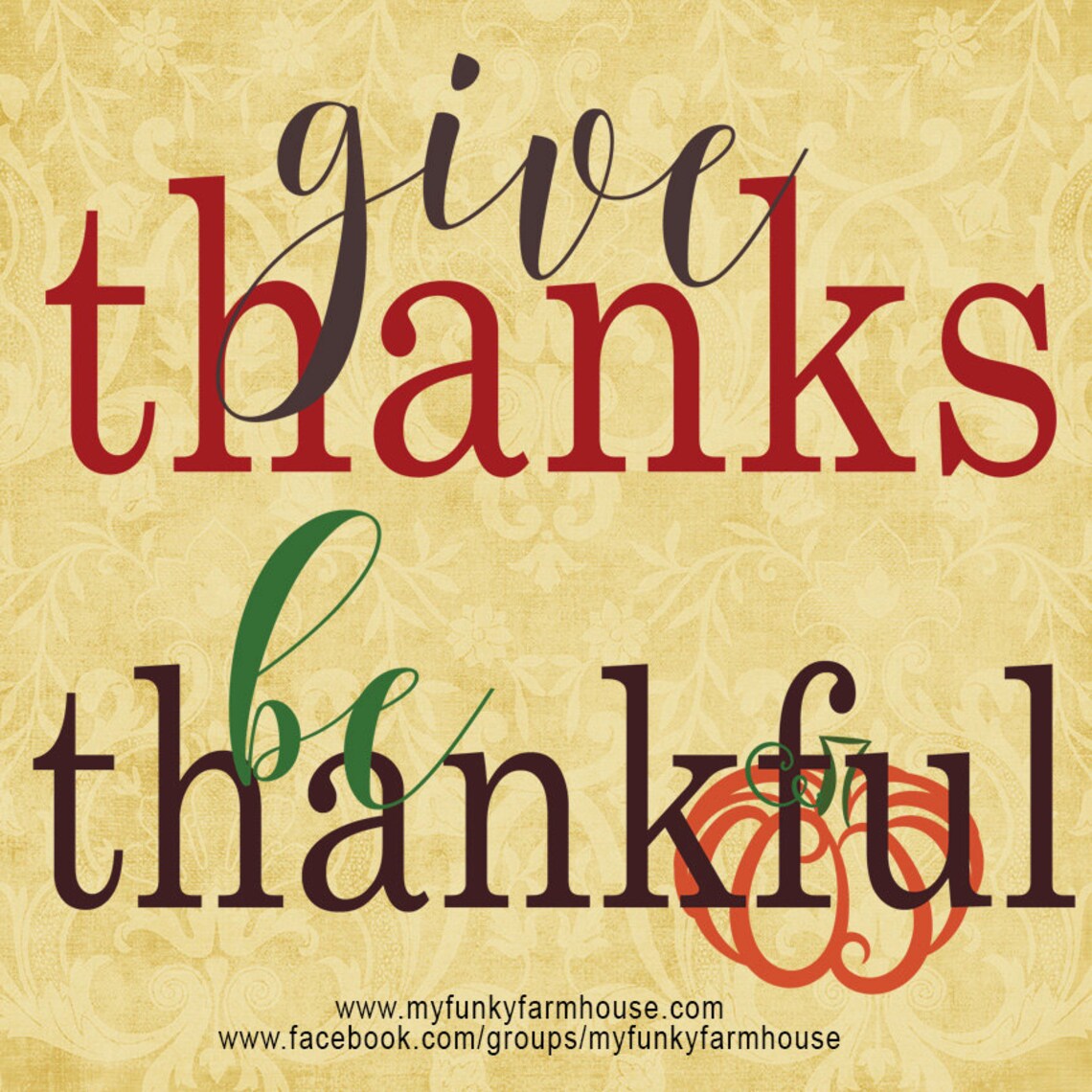SVG & PNG give Thanks Be Thankful - Etsy
