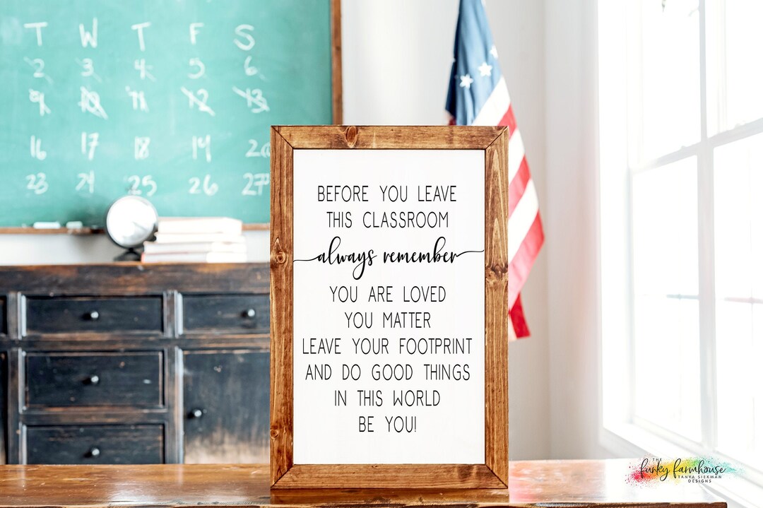 SVG, & PNG - "before You Leave This Classroom ...always Remember" - Etsy