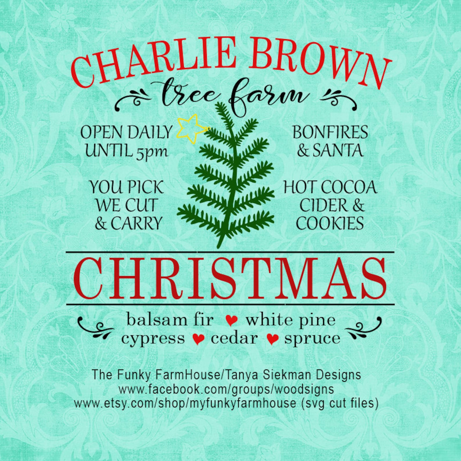 SVG & PNG Charlie Brown Tree Farm Christmas | Etsy