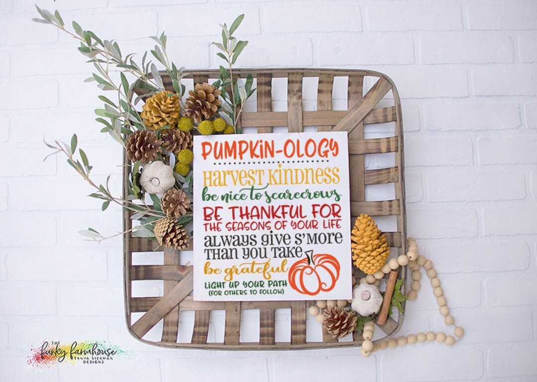 SVG, & PNG - "pumpkin-ology" - Rules of a Pumpkin - Etsy