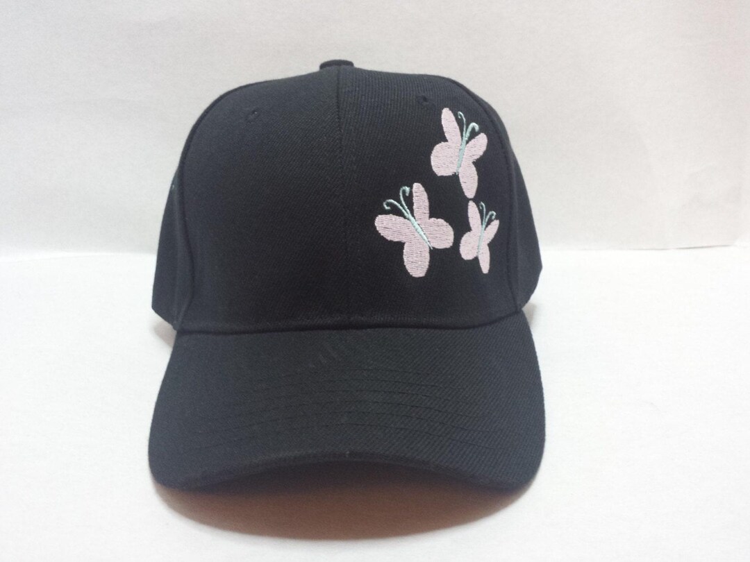 Pony Fan Cap: Fluttershy Inspired Design (black, Adjustable) - Etsy