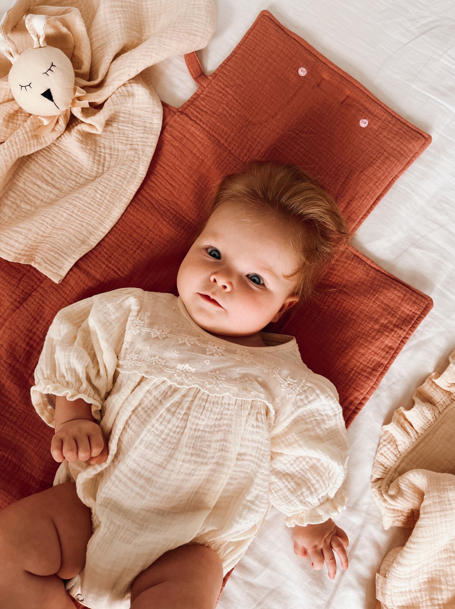 Organic Cotton Portable Changing Pad: Waterproof Travel Nappy Mat - Etsy