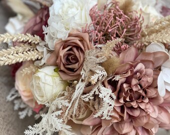 Dusty Pink Bouquet - Etsy