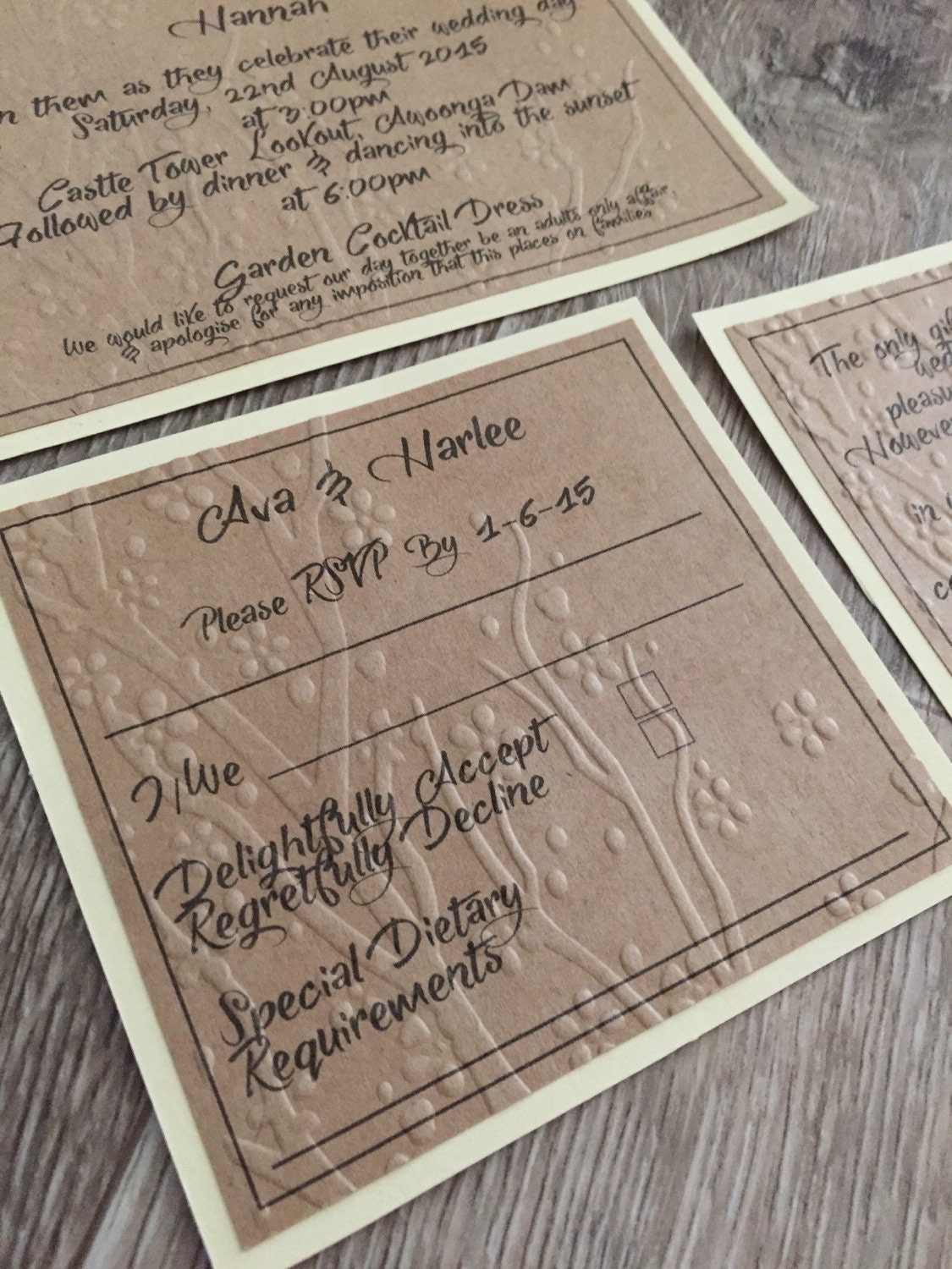 A Full Set of Wedding Invitations....a Set of 80 ...your | Etsy