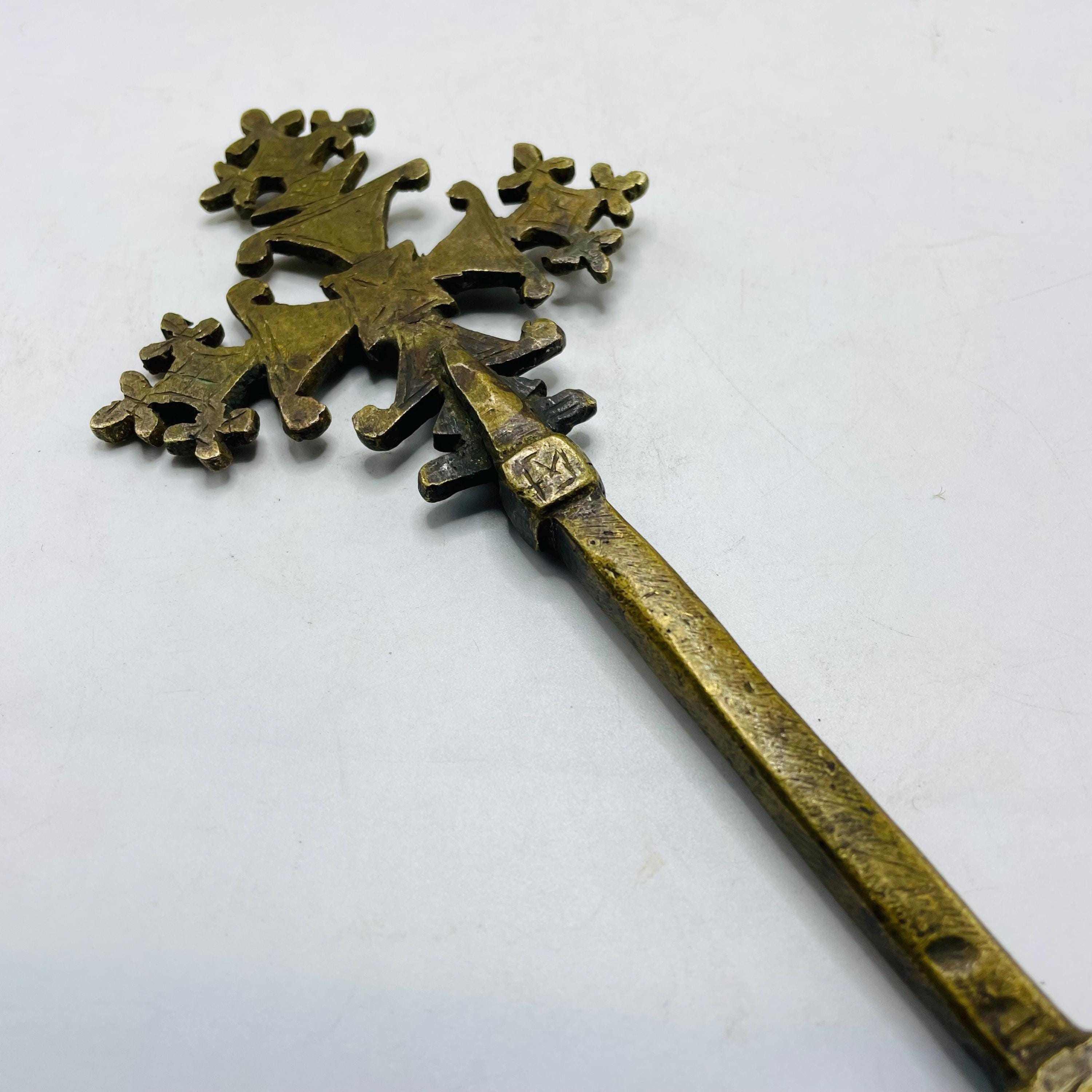 Vintage Ethiopian Orthodox Brass Hand Cross: Priest Pocket Cross - Etsy