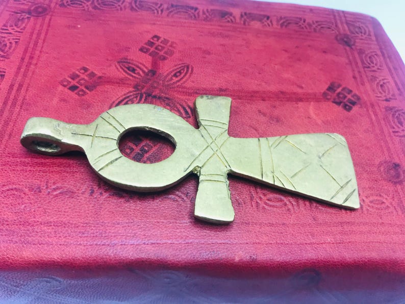 Large Vintage Handmade Ankha Key of Life Pendant,የ ቶ መስቀል Ethnic ...
