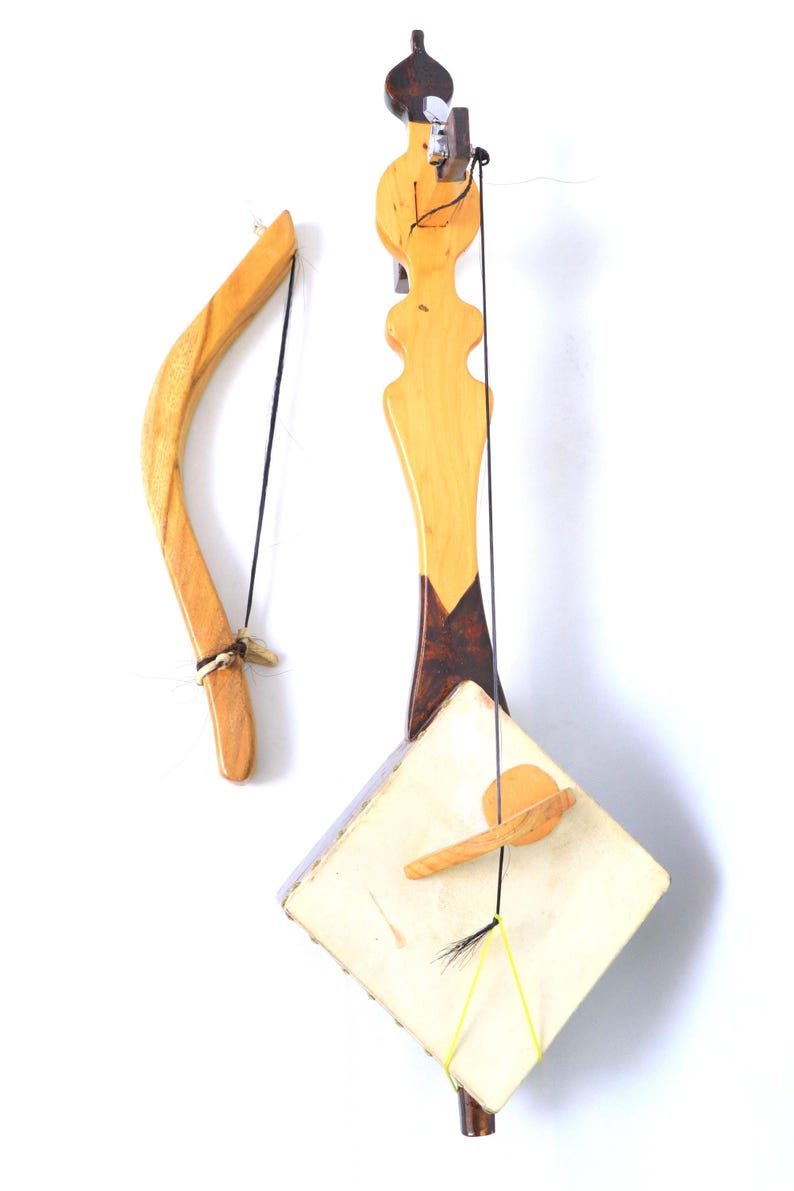 Ethiopian Eritrean African Traditional String Instrument Masenqo (ማሲንቆ ...