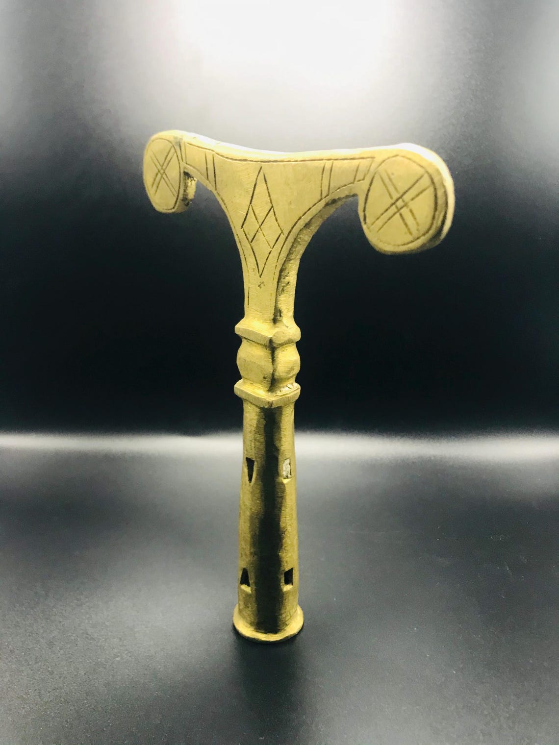 Ethiopian Christian Monk Prayer Stick Head, Monk Armrest, Liturgical ...